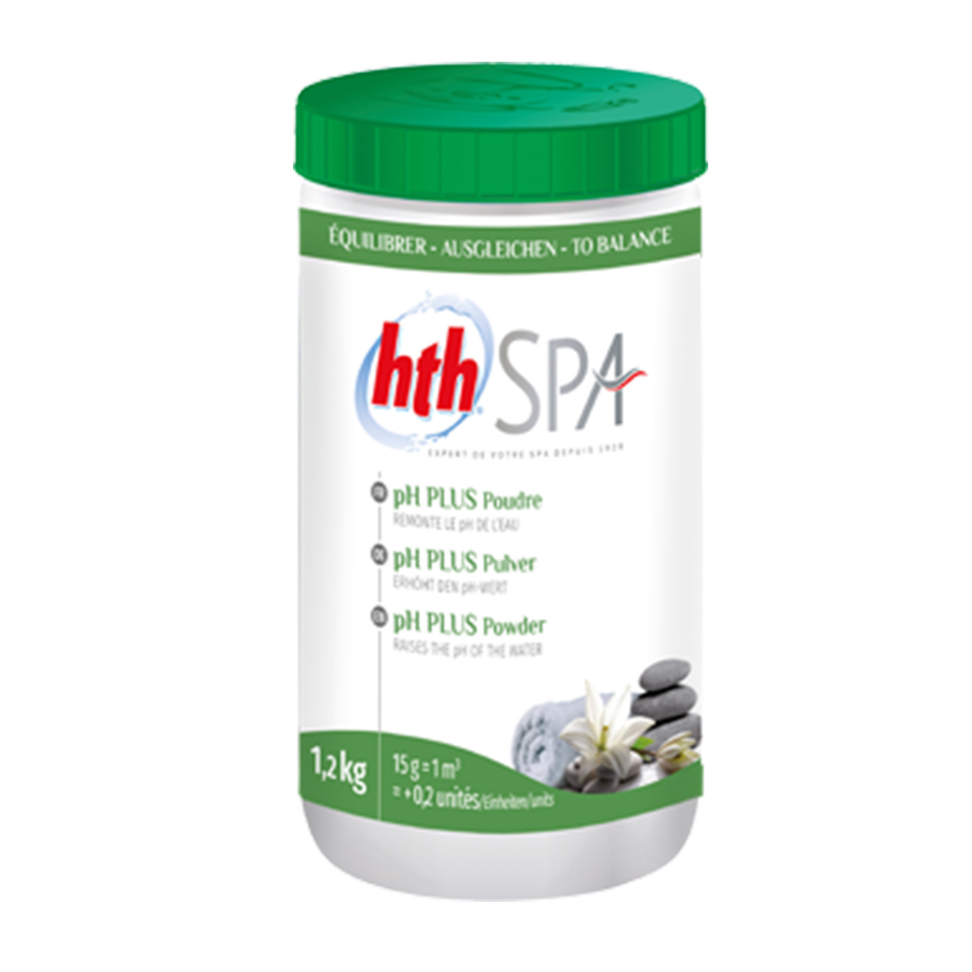 HTH Spa pH Plus Powder - 1.2 kg