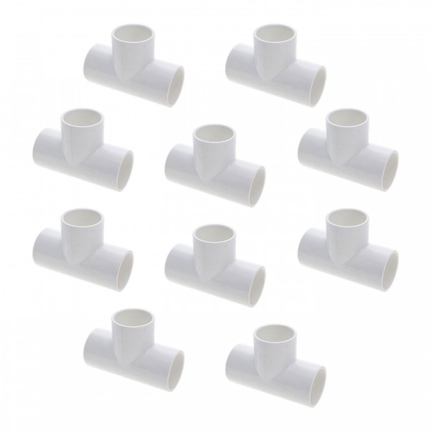 Set of 10 PVC Tees - 2"