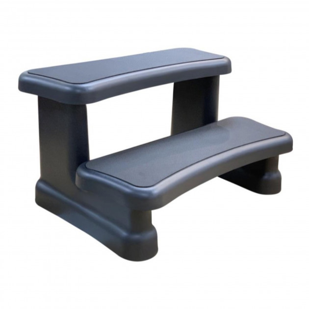 2-step Centurion® Dark grey staircase