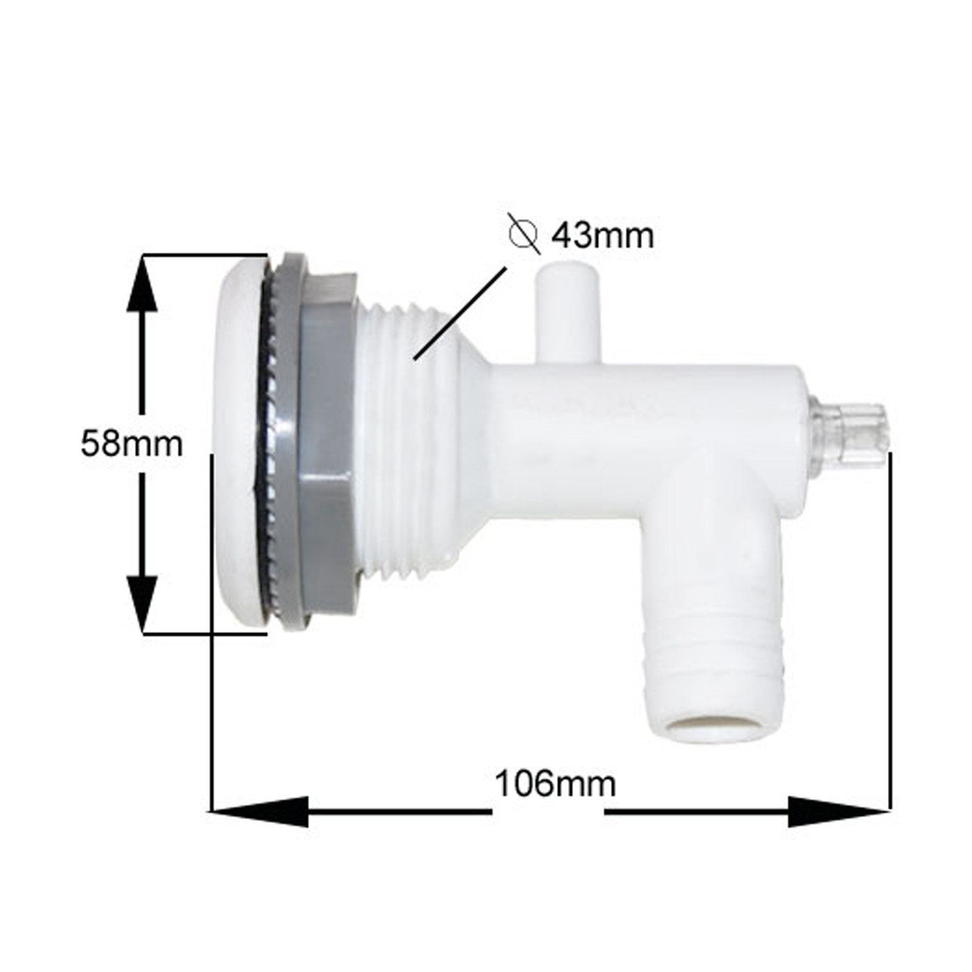Threaded LED Socket for 2'' Jet