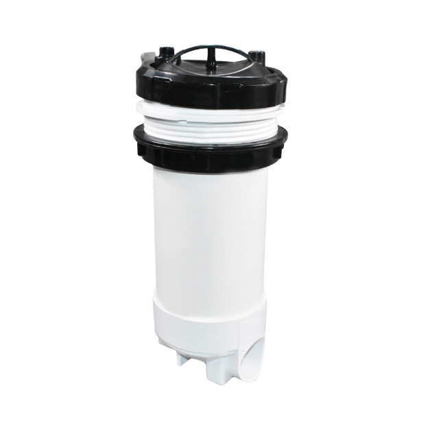 Top Load filter housing with WATERWAY bromine feeder.