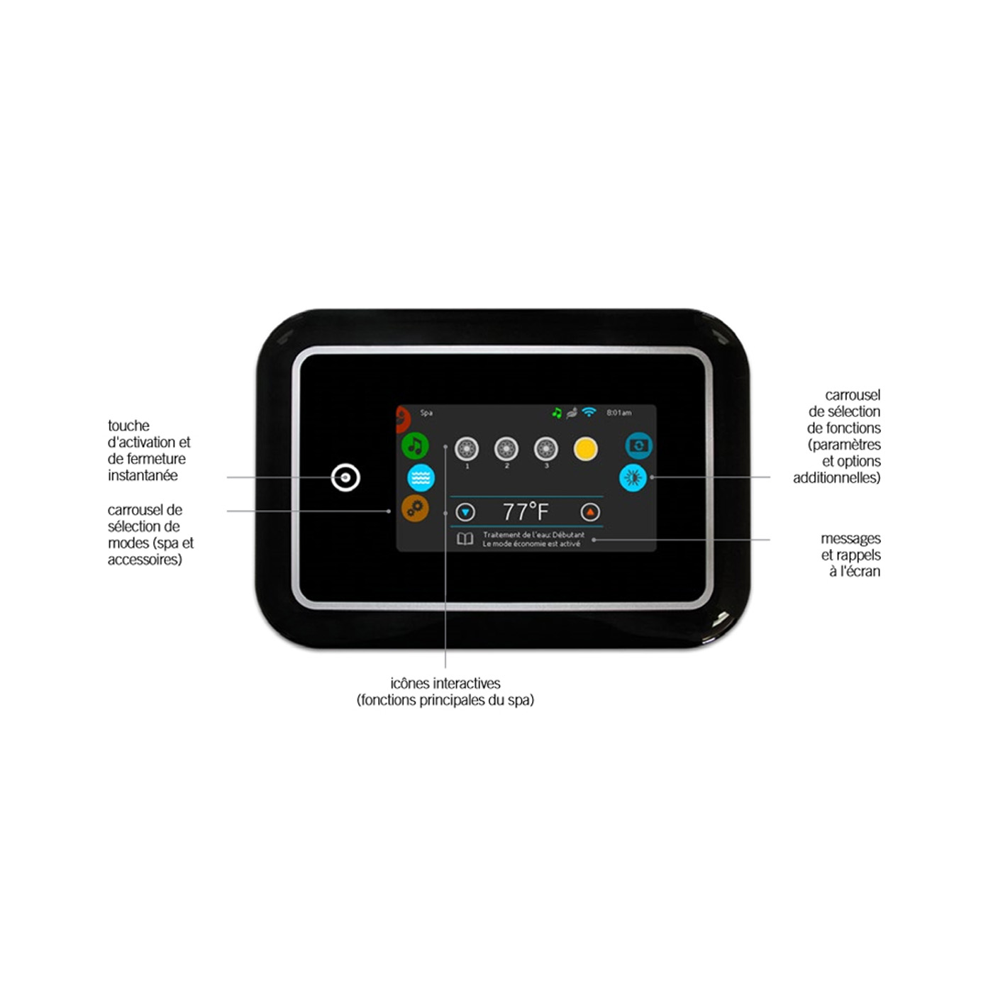 Clavier de commandes Gecko IN.K1000