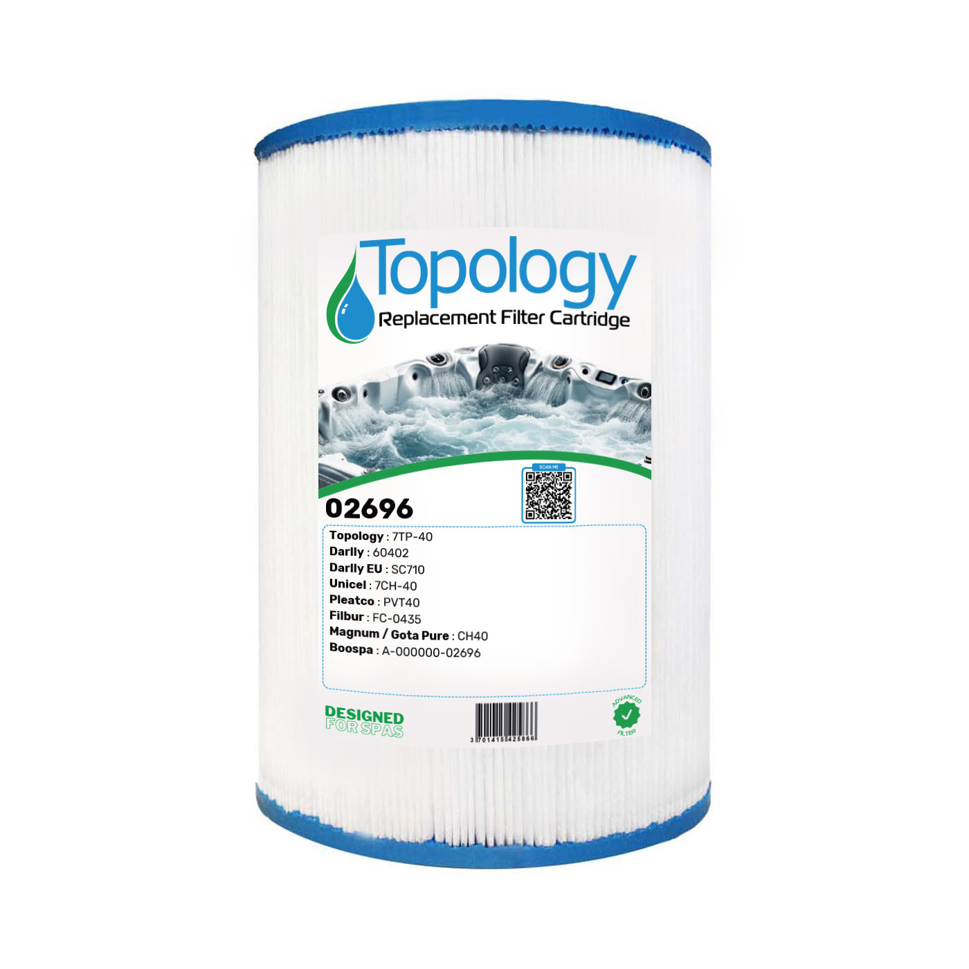 Spa Filter (70402 / 7CH-40 / PVT40 / FC0435)