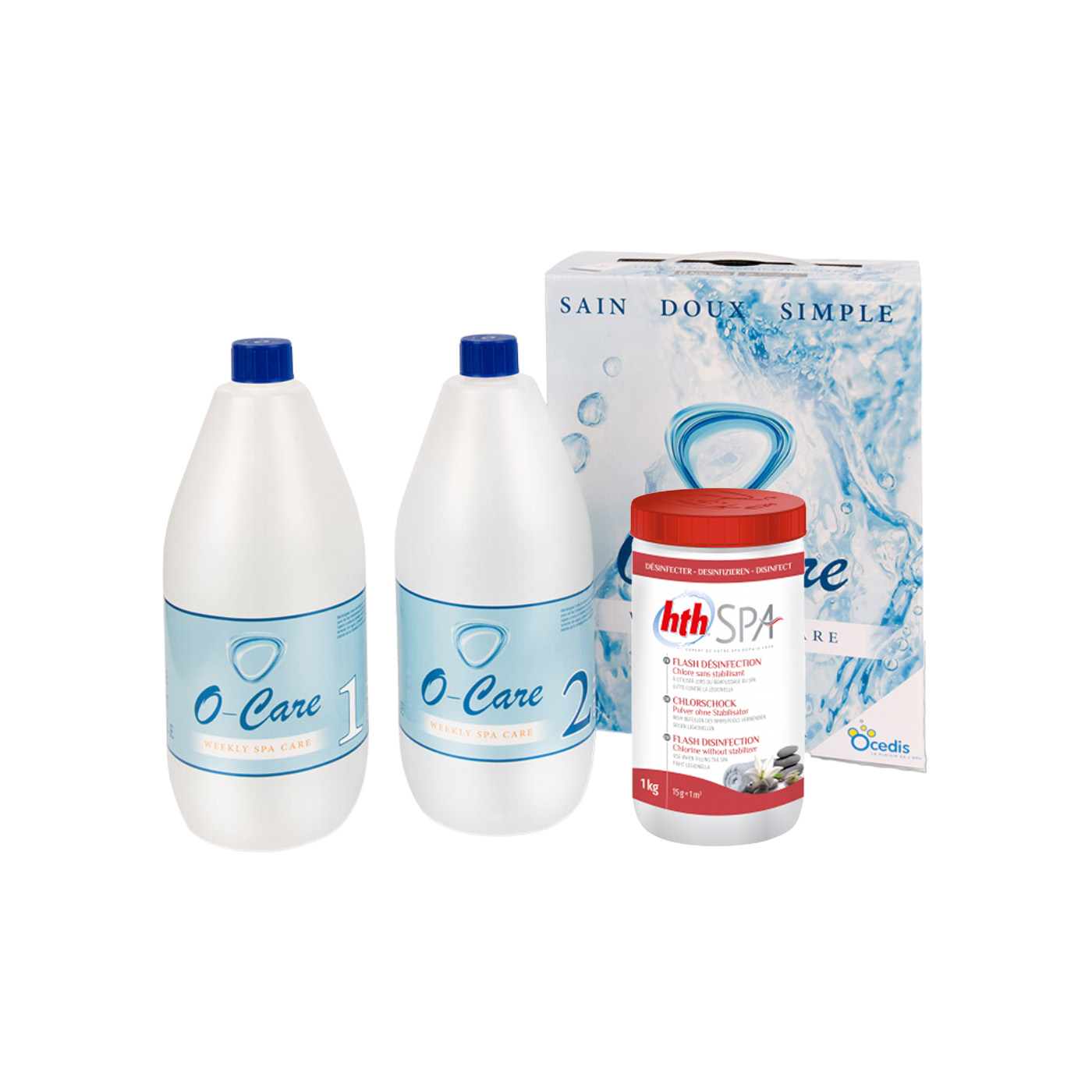 Natural treatment kit and shock chlorine