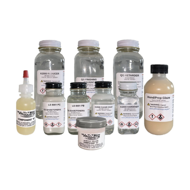 QuickGlaze acrylic kit - Spa shell repair - SILVER MARBLE